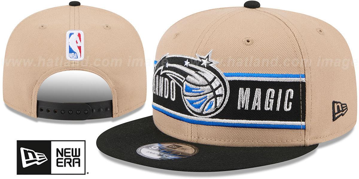 Orlando Magic 2024 NBA DRAFT SNAPBACK Camel-Black Hat