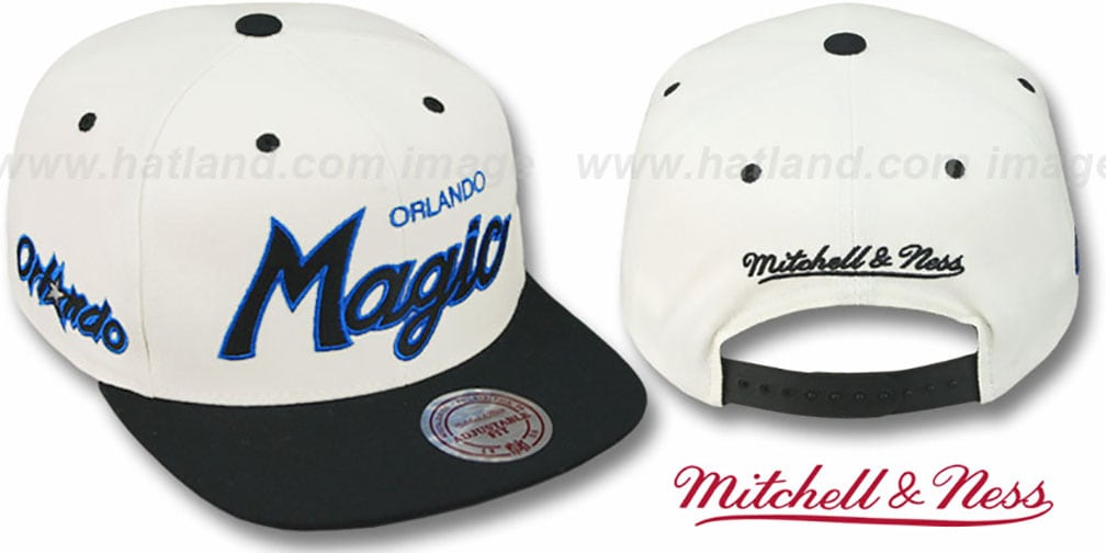 Magic 2T TEAM-SCRIPT SNAPBACK White-Black Hat