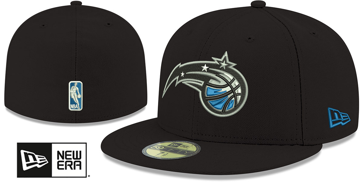 Orlando Magic NBA TEAM-BASIC Black Fitted Hat by New Era