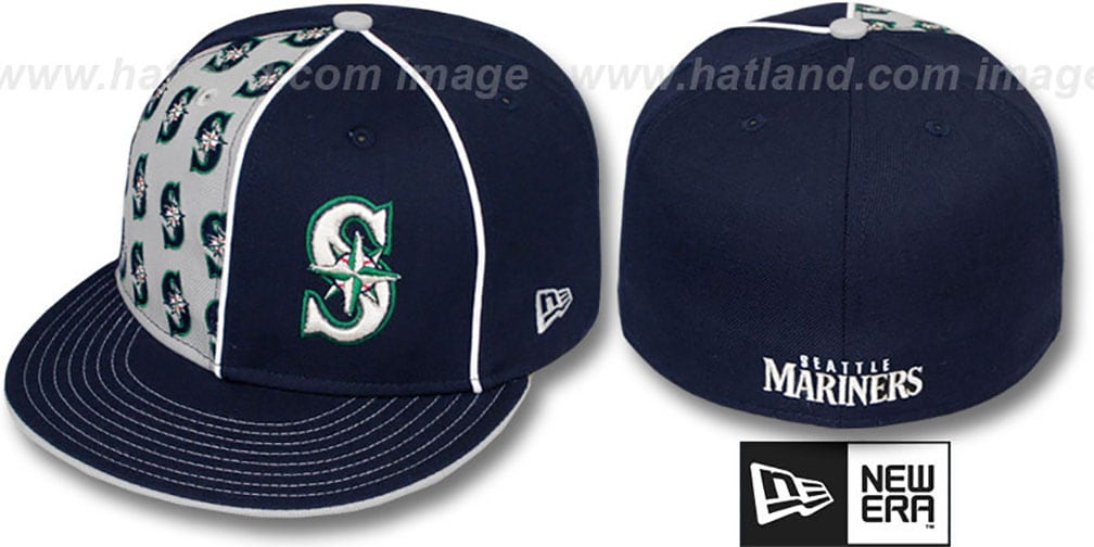 Seattle Mariners MULTIPLY Navy-Grey Fitted Hat by New Era