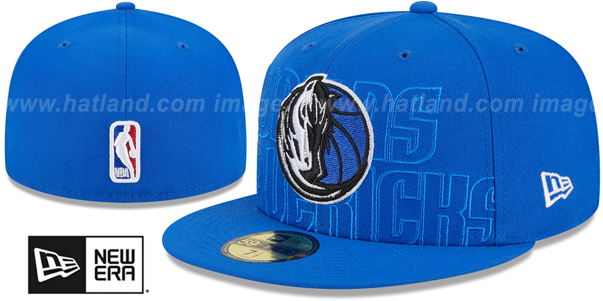 Dallas Mavericks 2023 NBA DRAFT Royal Fitted Hat by New Era