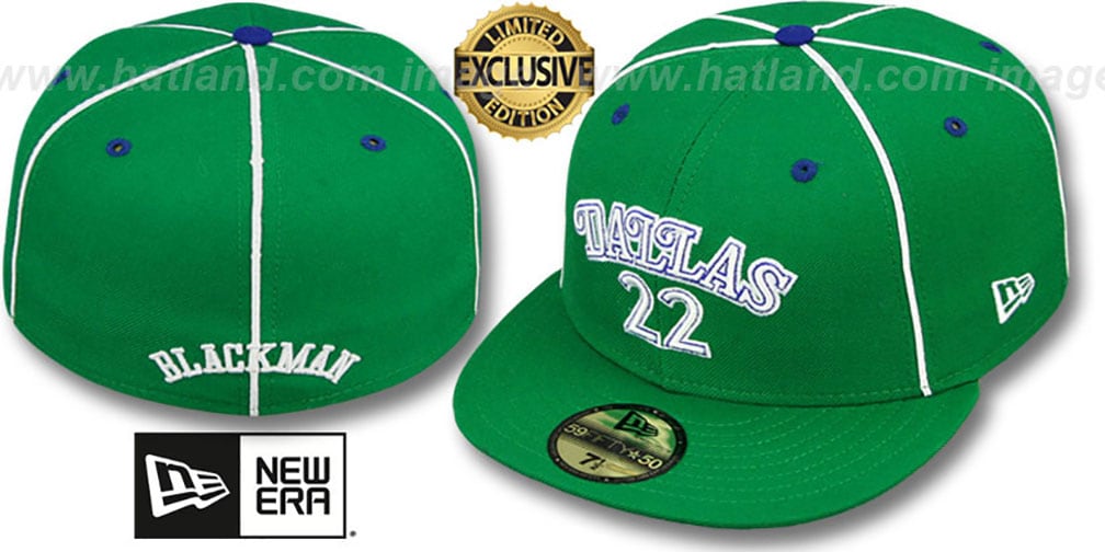 Dallas Mavericks BLACKMAN TEAM-UP Green Fitted Hat