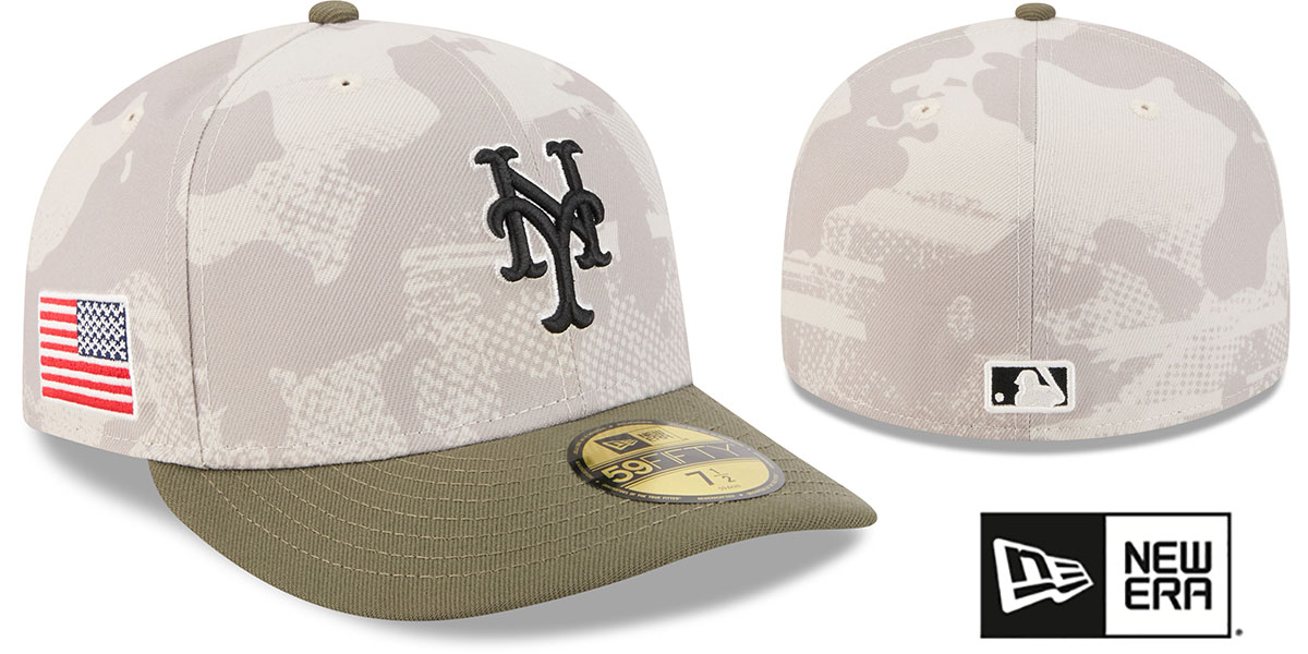 New York Mets 2025 ARMED FORCES STARS N STRIPES Hat