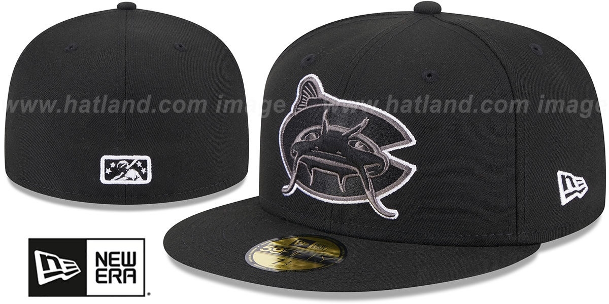 Carolina Mudcats THEME NIGHT Black Fitted Hat by New Era