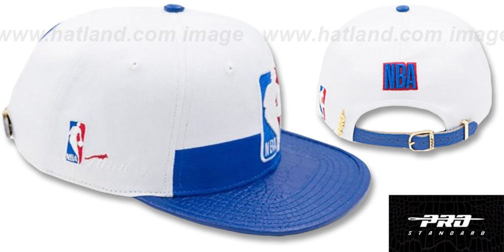 NBA Logoman HORIZON STRAPBACK White-Royal Hat