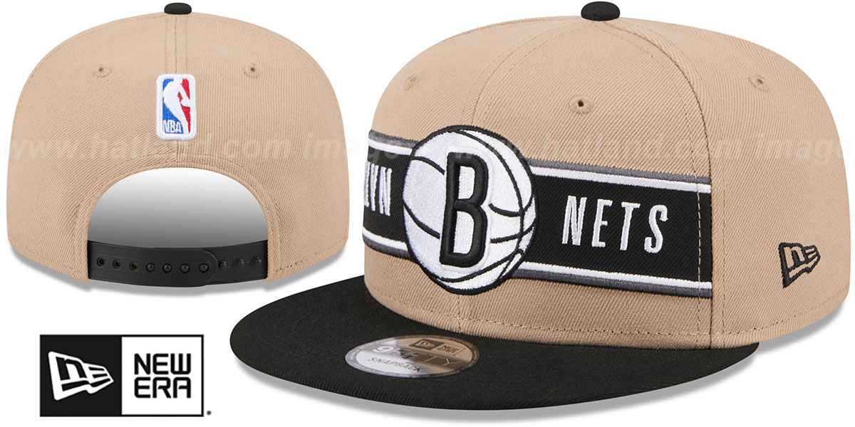 Brooklyn Nets 2024 NBA DRAFT SNAPBACK Camel-Black Hat