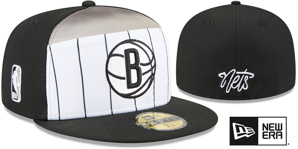 Brooklyn Nets 2025-26 NBA SPLIT PANEL TIP OFF Fitted Hat