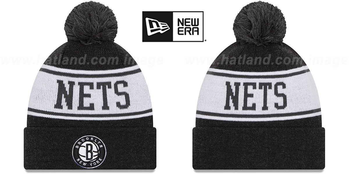 Brooklyn Nets BANNER Knit Beanie Hat by New Era