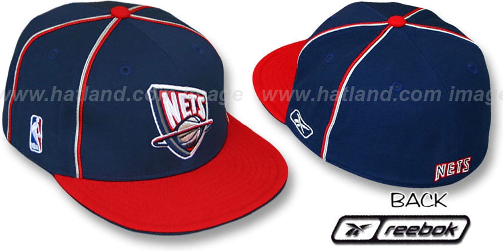 New Jersey Nets CROSS TAPED Fitted Hat by Reebok