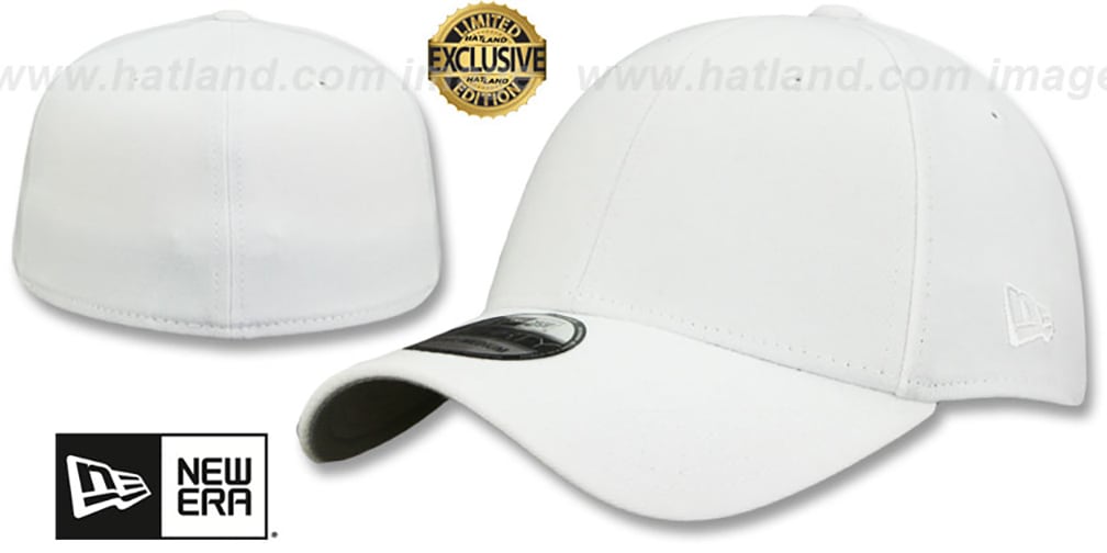 New Era TONAL 39THIRTY-BLANK White Flex Fitted Hat