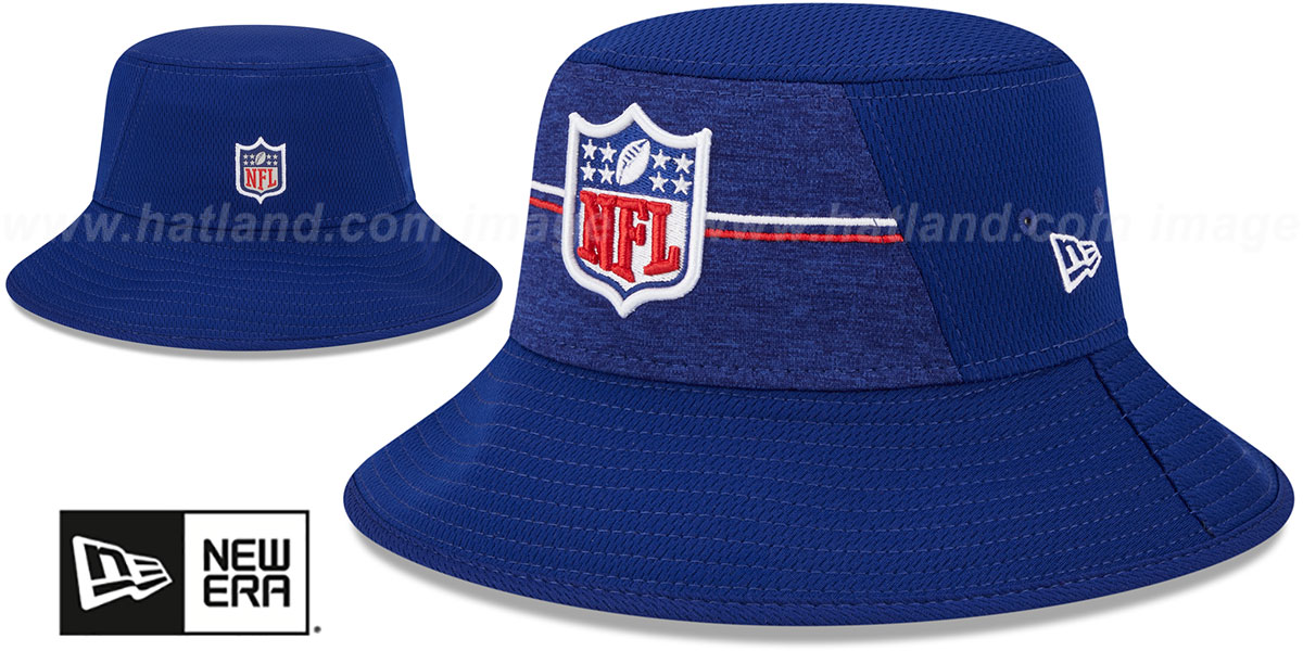 NFL Shield 2023 TRAINING CAMP BUCKET Royal Hat by New Era