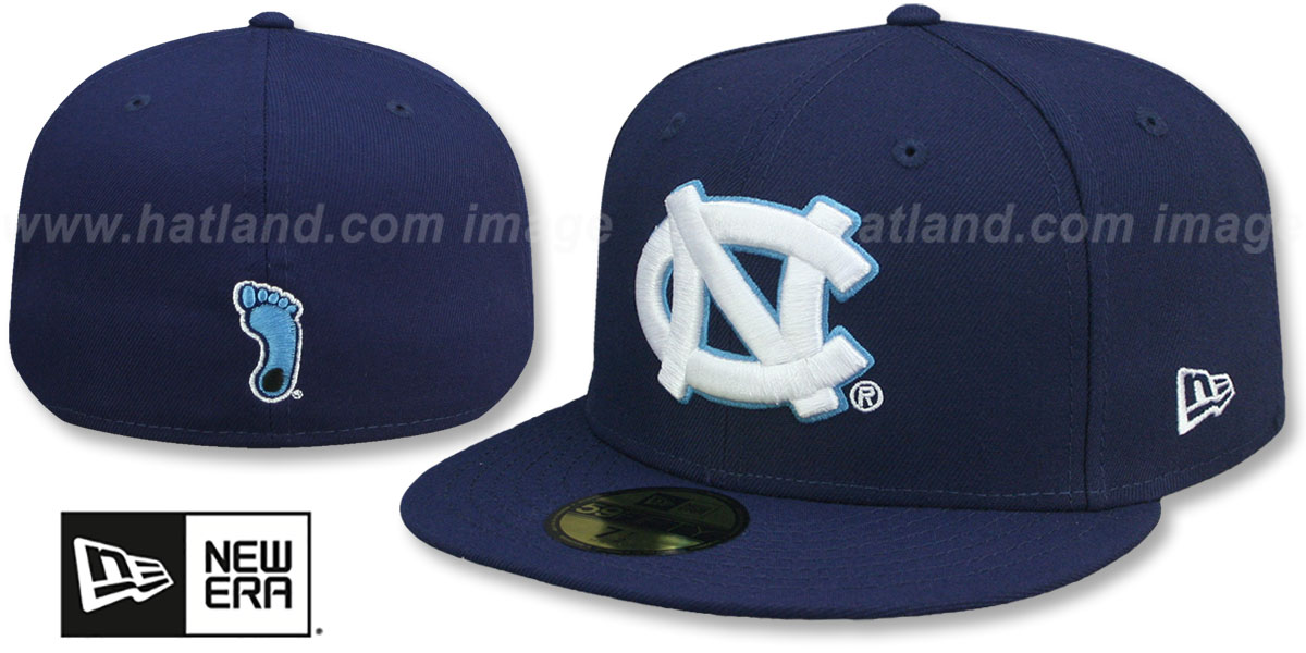 North Carolina NCAA TEAM-BASIC Navy Fitted Hat by New Era