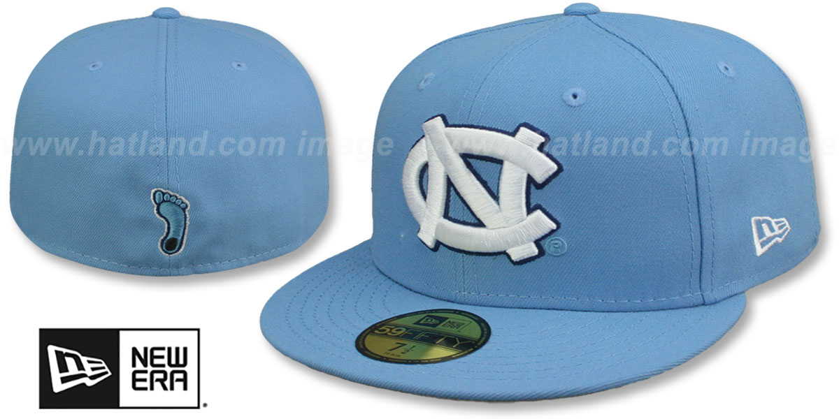 North Carolina NCAA TEAM-BASIC Sky Fitted Hat by New Era