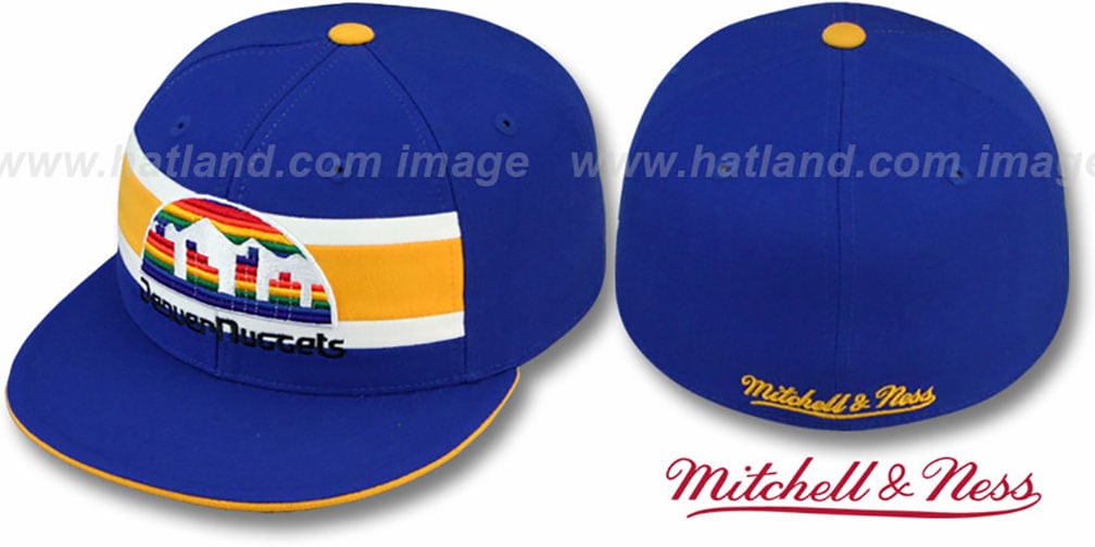 Denver Nuggets HARDWOOD TIMEOUT Royal Fitted Hat