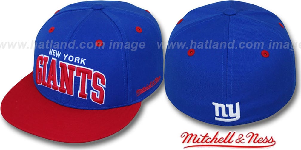 New York NY Giants 2T CLASSIC-ARCH Royal-Red Fitted Hat