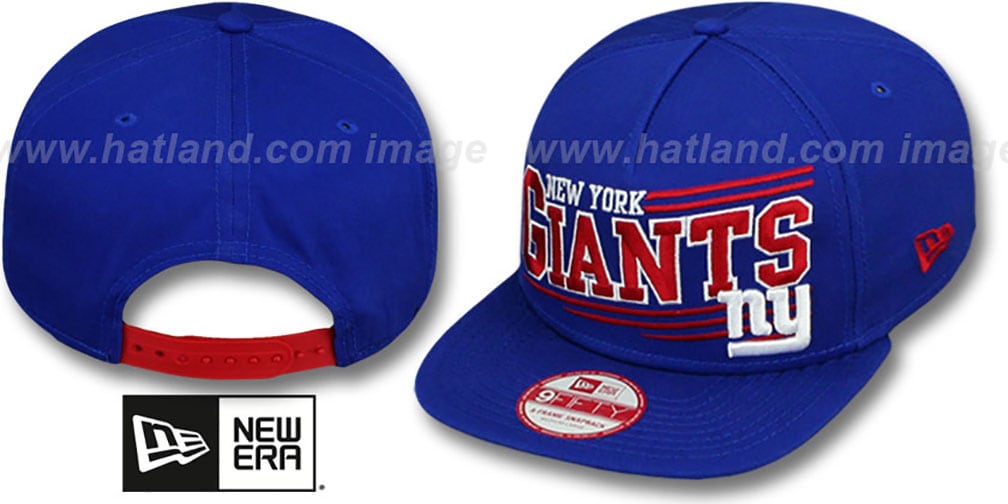 NY Giants ANGULAR A-FRAME SNAPBACK Royal Hat by New Era