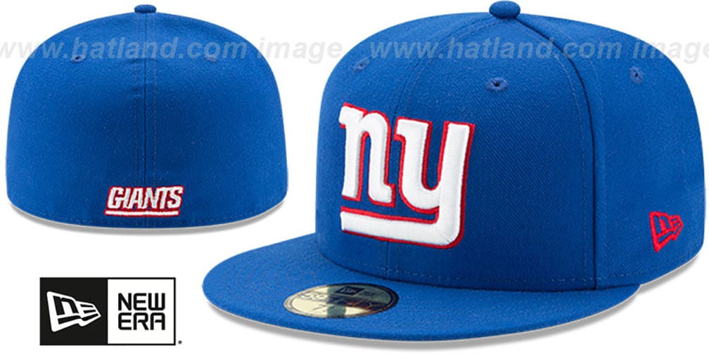 New York NY Giants NFL TEAM-BASIC Royal Fitted Hat