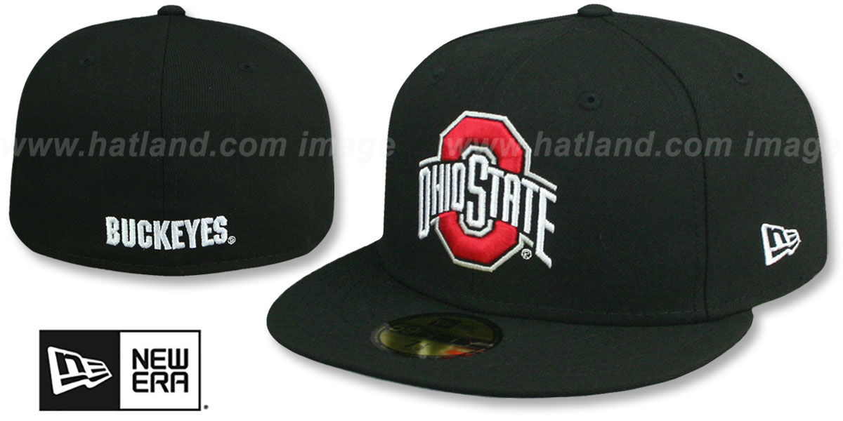 Ohio State NCAA TEAM-BASIC Black Fitted Hat by New Era