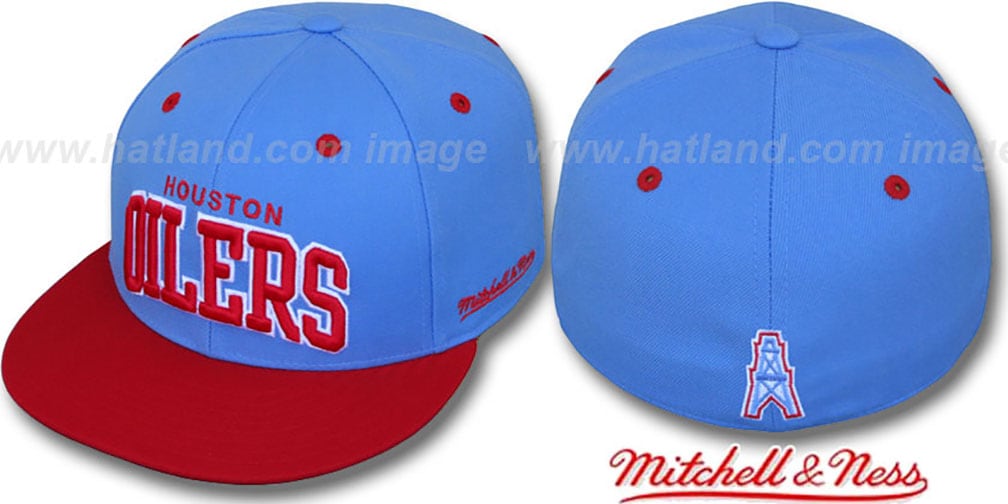 Oilers 2T CLASSIC-ARCH Blue-Red Fitted Hat