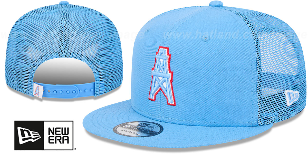 Houston Oilers THROWBACK TEAM-BASIC TRUCKER SNAPBACK Sky Hat