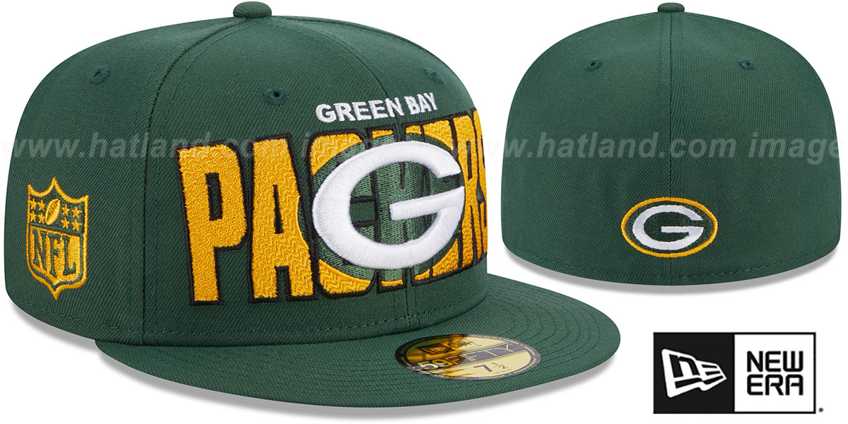 Green Bay Packers 2023 NFL DRAFT Green Fitted Hat by New Era