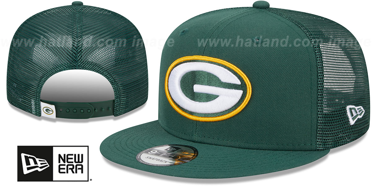 Green Bay Packers TEAM-BASIC TRUCKER SNAPBACK Green Hat