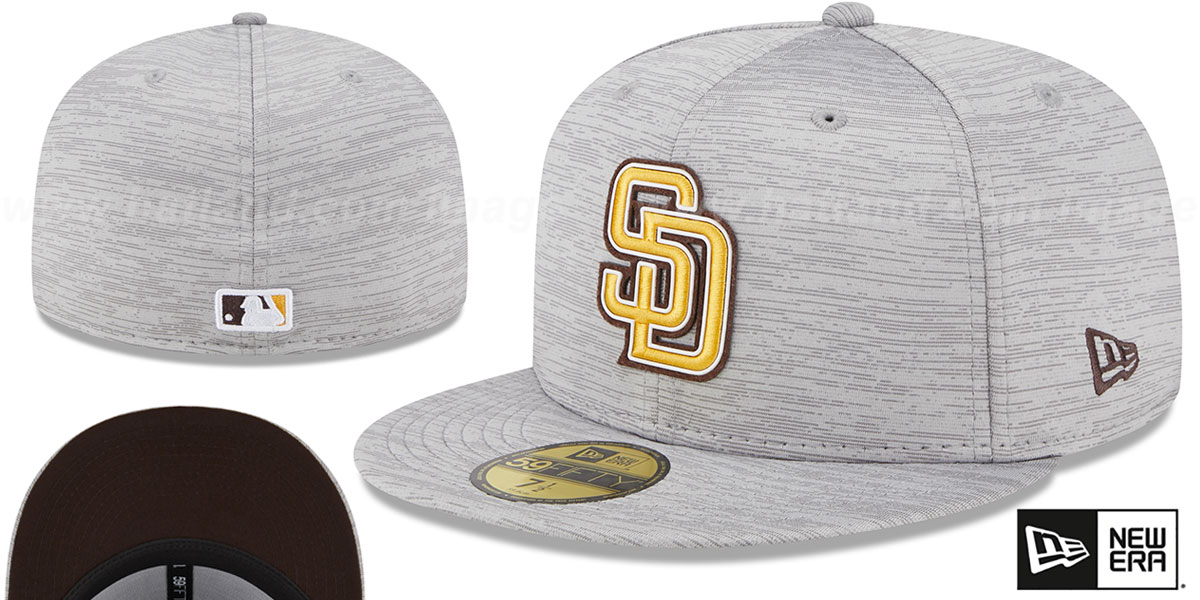 San Diego Padres 2023 CLUBHOUSE Heather Grey Fitted Hat