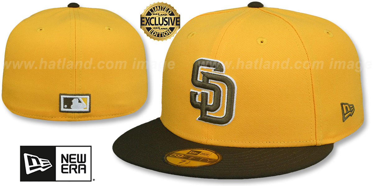 San Diego Padres COOPERPACK Gold-Brown Fitted Hat by New Era