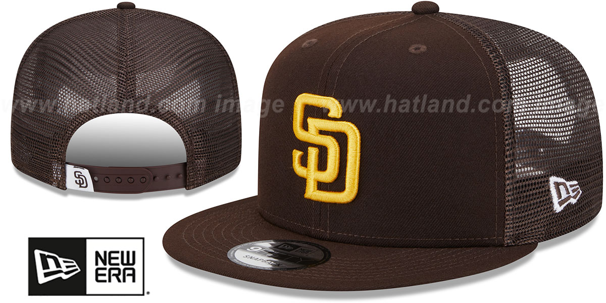 San Diego Padres TEAM-BASIC TRUCKER SNAPBACK Brown Hat