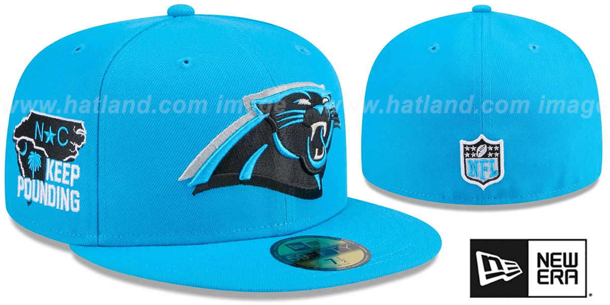Carolina Panthers 2024 NFL DRAFT Blue Fitted Hat by New Era