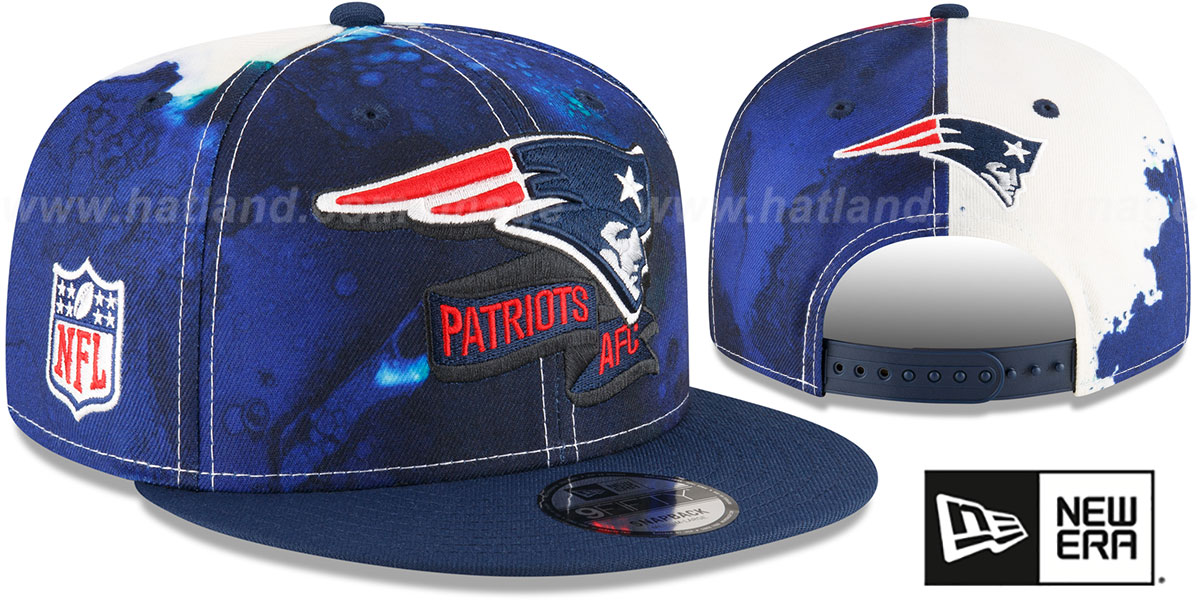 New England Patriots 2022 NFL SIDELINE TIE-DYE SNAPBACK Hat