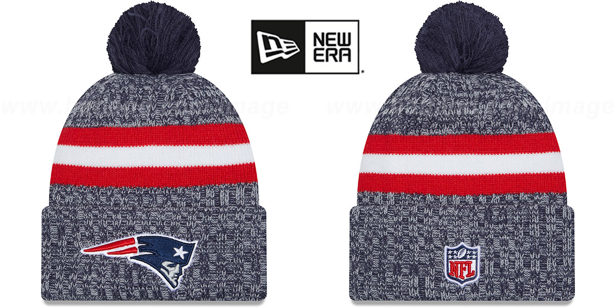 Boston Patriots 2023 SIDELINE Knit Beanie Hat by New Era
