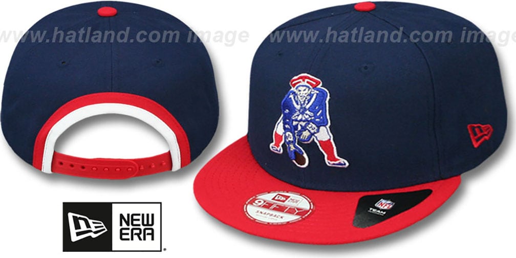 New England Patriots BINDBACK TB SNAPBACK Navy-Red Hat