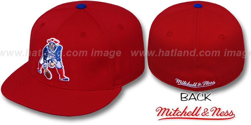 Patriots CLASSIC THROWBACK Red Fitted Hat