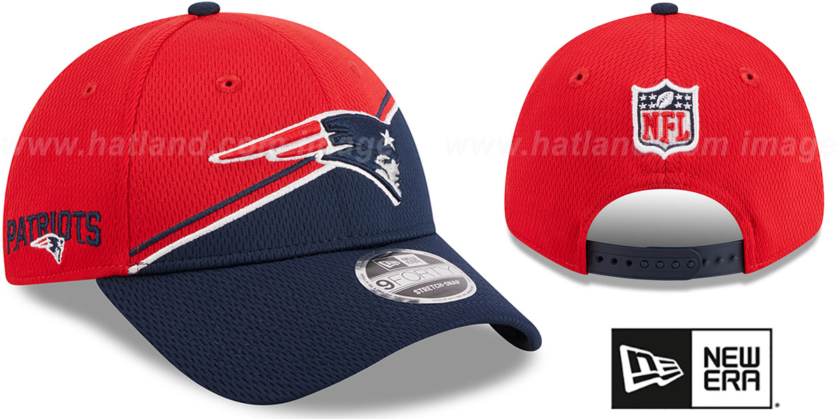 New England Patriots DASHMARK SIDELINE SNAPBACK Red-Royal Hat