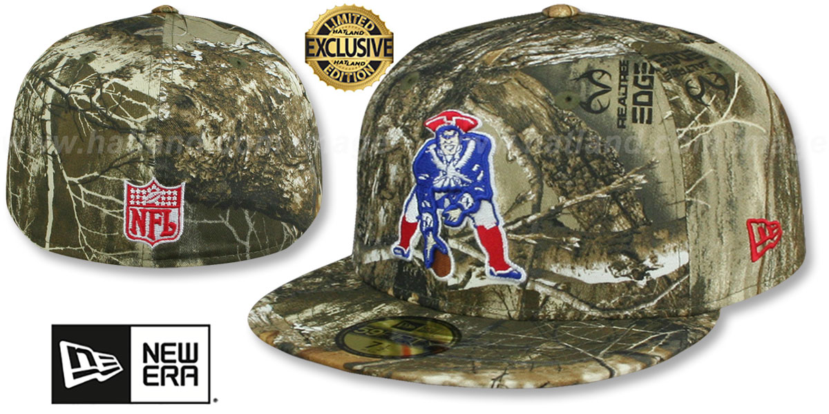 New England Patriots NFL THROWBACK TEAM-BASIC Realtree Camo Fitte