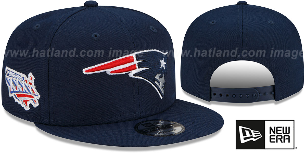 New England Patriots SUPER BOWL XXXVI SIDE-PATCH SNAPBACK Hat