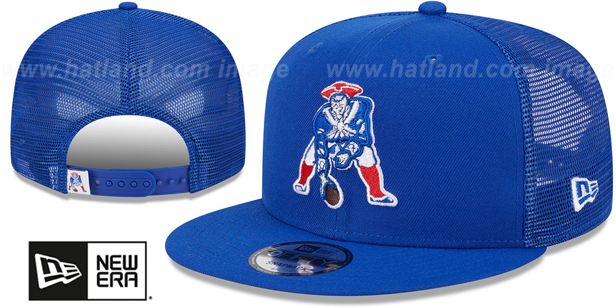 New England Patriots THROWBACK TEAM-BASIC TRUCKER SNAPBACK Royal