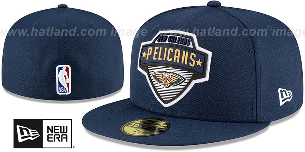 New Orleans Pelicans 2020 NBA TIP OFF Navy Fitted Hat