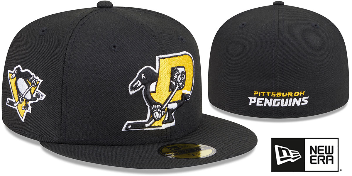 Pittsburgh Penguins DECEPTOR Black Fitted Hat by New Era