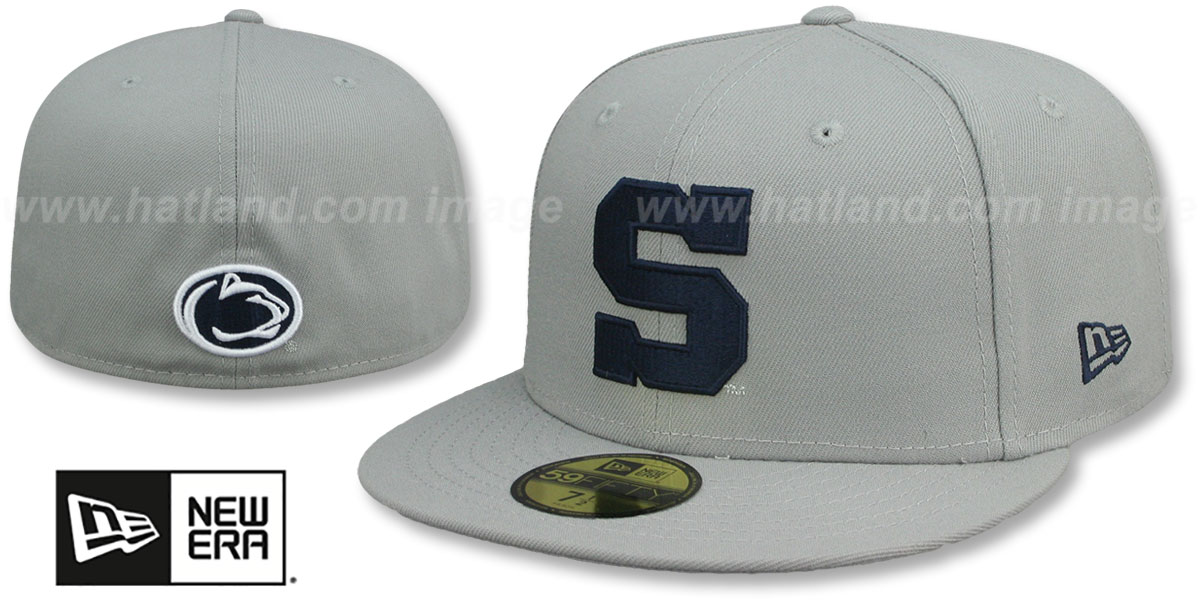 Penn State ALT NCAA TEAM-BASIC Grey Fitted Hat by New Era