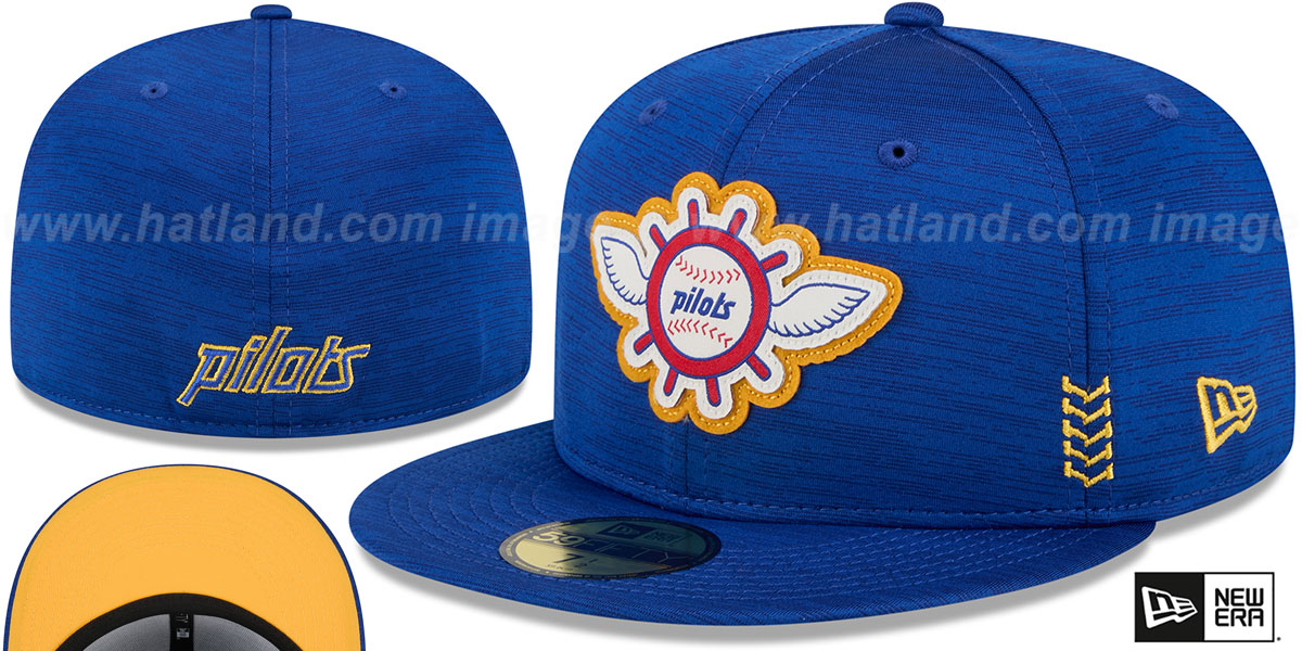 Seattle Pilots 2024 COOPERSTOWN CLUBHOUSE Heather Royal Fitted Ha