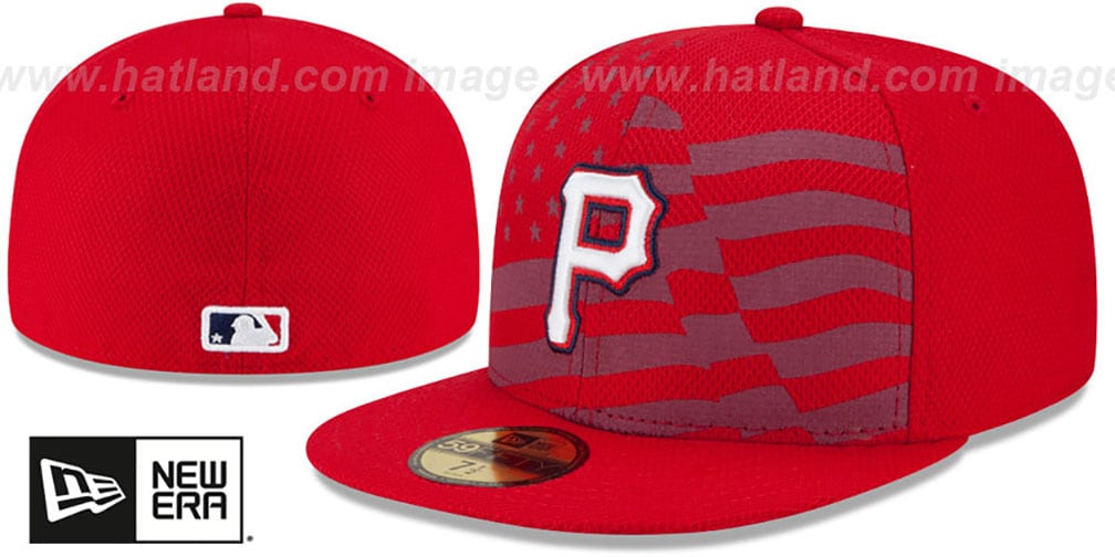 Pittsburgh Pirates 2015 JULY 4TH STARS N STRIPES Hat