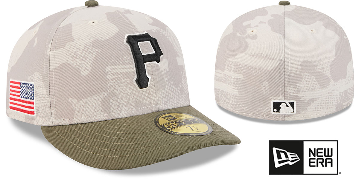 Pittsburgh Pirates 2025 ARMED FORCES STARS N STRIPES Hat
