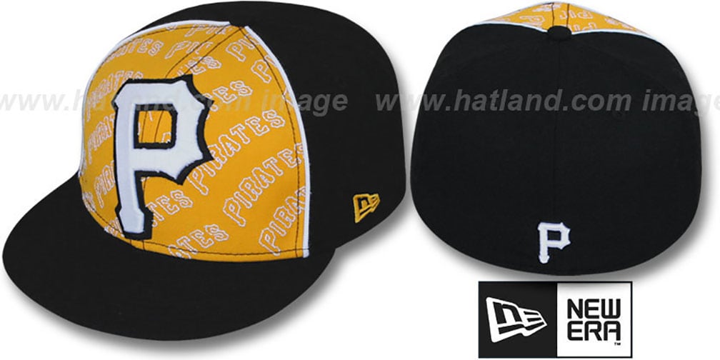 Pirates ANGLEBAR Black-Gold Fitted Hat by New Era