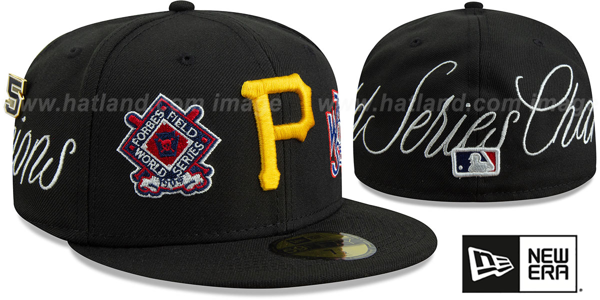 Pittsburgh Pirates HISTORIC CHAMPIONS Black Fitted Hat