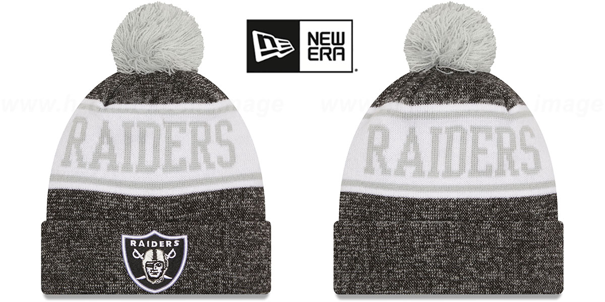 Kansas City Raiders BANNER Knit Beanie Hat by New Era