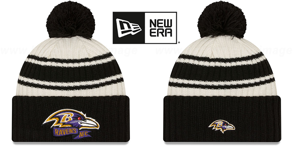 Baltimore Ravens 2022 NFL SIDELINE Knit Beanie Hat