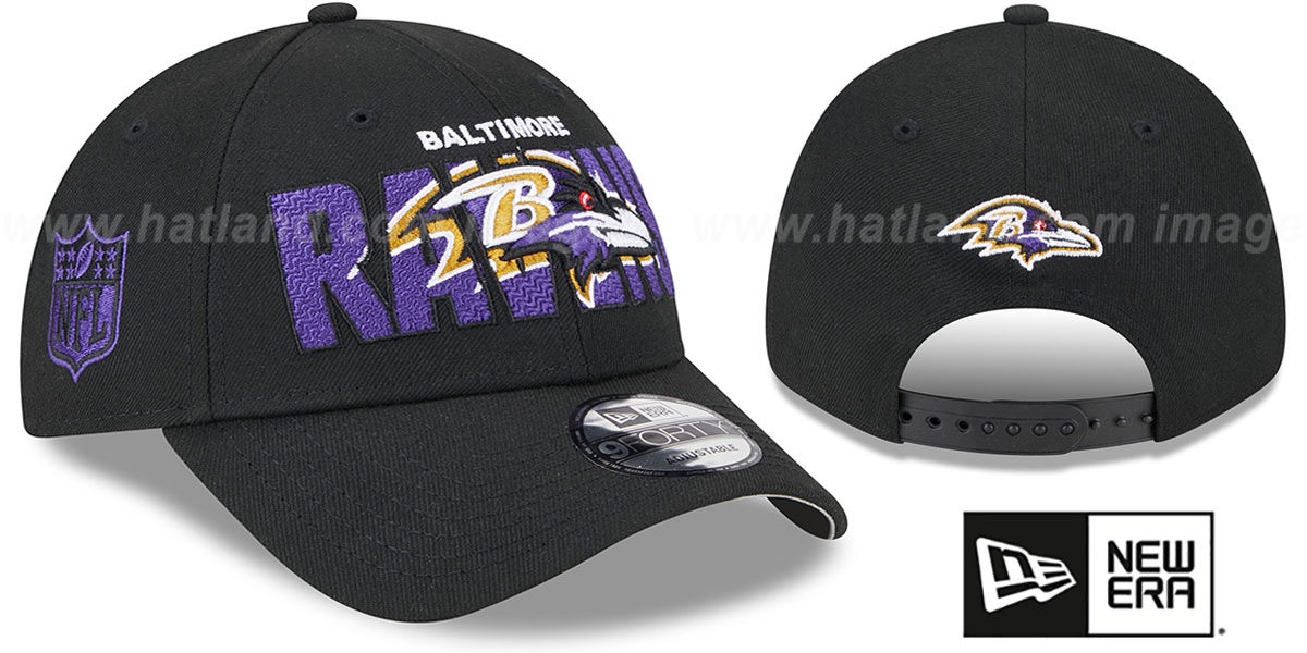 Baltimore Ravens 2023 NFL DRAFT 940 SNAPBACK Black Hat
