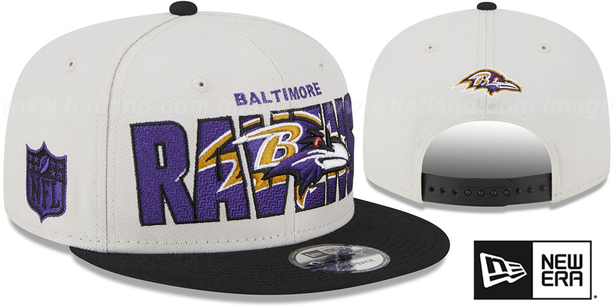 Baltimore Ravens 2023 NFL DRAFT SNAPBACK Stone-Black Hat